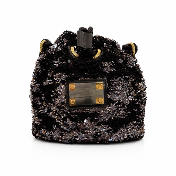 Louis Vuitton | Bags | Louis Vuitton Mini Noe Sequin Noir Bag | Poshmark